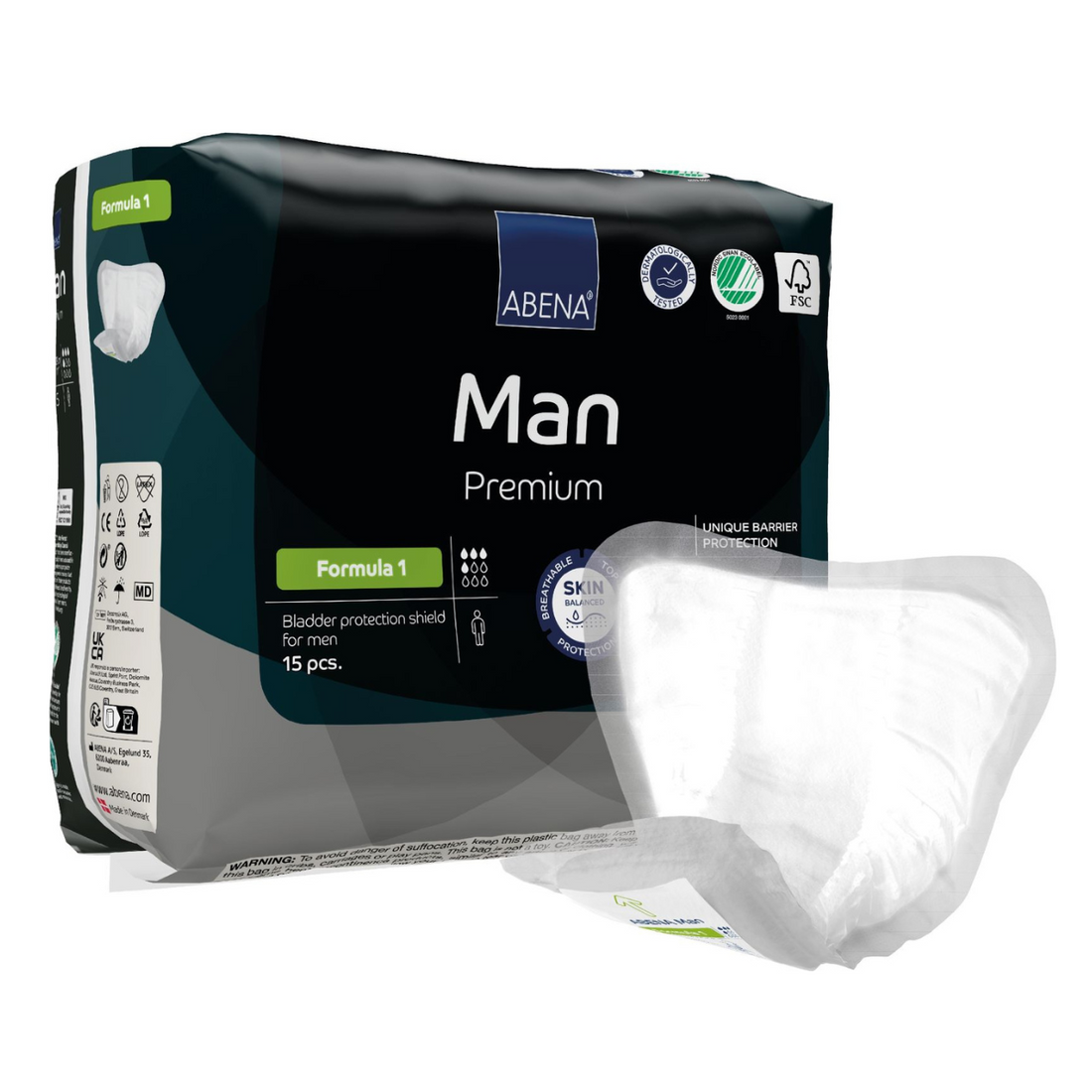 Pads for Men | Abena Man Formula 1 Premium 450 ml pads for men | Adult ...